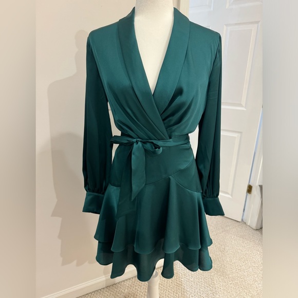 ever more | Dresses | Ever More Zimmerman Style Emerald Green Dress ...